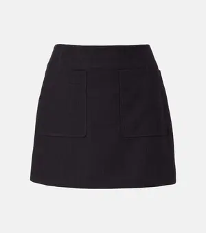Bottega Veneta Woven Miniskirt - Grey