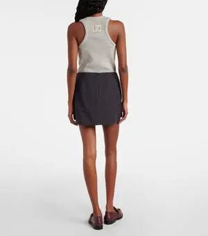 Bottega Veneta Woven Miniskirt - Grey