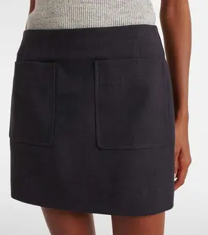 Bottega Veneta Woven Miniskirt - Grey