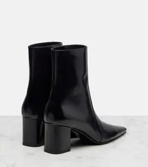 Saint Laurent Rainer Leather Ankle Boots