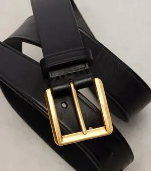 Saint Laurent Leather Belt - Black