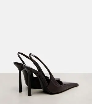 Saint Laurent Vendome 110 Patent Leather Slingback Pumps