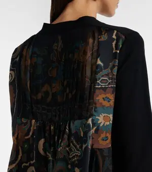Sacai Cotton Tulle Cardigan - Blue