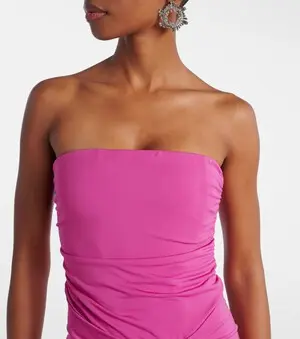 Simkhai Emma Gathered Bustier Dress - Pink