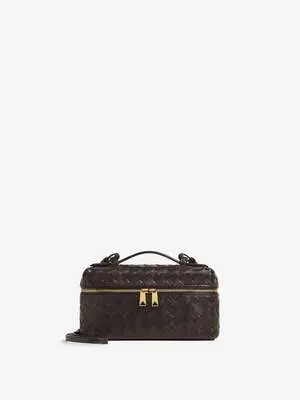 Bottega Veneta Bang Bang Vanity Case Bag Brown