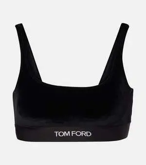 TOM FORD Velvet Bra Top - Black