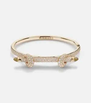 ANANYA 18kt Yellow Diamond And Quartz Chakra Icon Bracelet - Gold