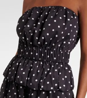 Posse Aurelia Polka-dot Top - Black