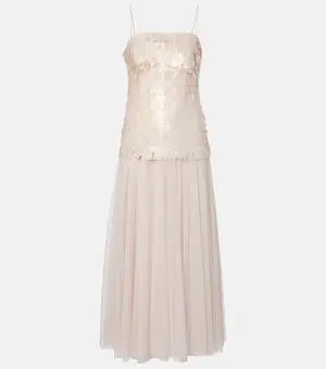 Simkhai Maxine Sequined Maxi Dress - Pink