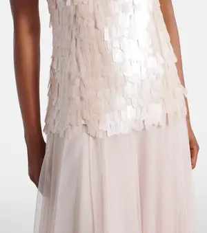 Simkhai Maxine Sequined Maxi Dress
