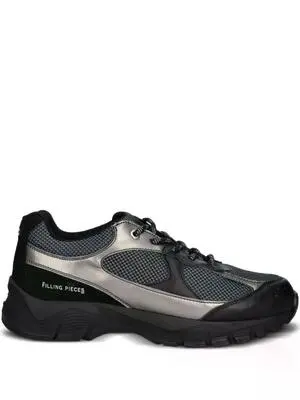 Filling Pieces Metallic-panel Mesh Sneakers - Black