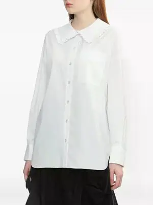 ENFOLD Ruffled-collar Shirt