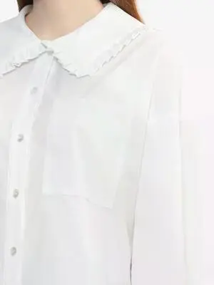 ENFOLD Ruffled-collar Shirt