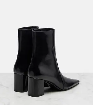 Saint Laurent Rainer Leather Ankle Boots