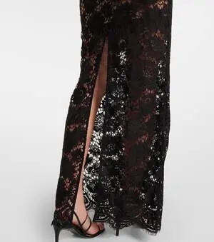 SELF-PORTRAIT Floral Lace Maxi Dress