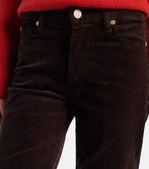 7 For All Mankind Twisted Dojo Tailorless Corduroy Flared Pants - Brown