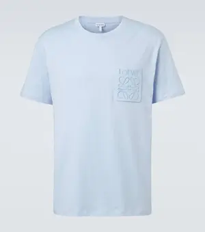 Loewe Anagram Cotton T-shirt - Blue