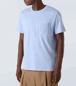 Loewe Anagram Cotton T-shirt - Blue