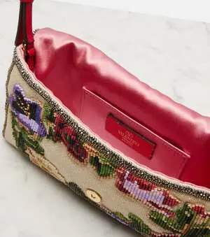 Valentino Garavani Devain Small Beaded Shoulder Bag