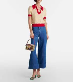 Valentino Garavani Devain Small Beaded Shoulder Bag