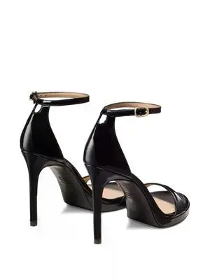 STUART WEITZMAN Platform Ankle-strap Sandals - Black