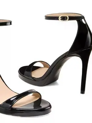 STUART WEITZMAN Platform Ankle-strap Sandals - Black