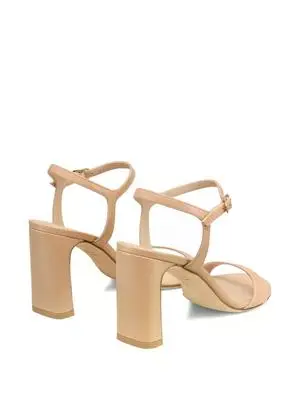 STUART WEITZMAN Block Heel Ankle Strap Sandals