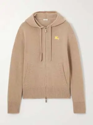 Burberry Cashmere And Wool-blend Hoodie - Beige