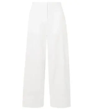 TOTEME Organic Cotton-poplin Tapered Pants - White