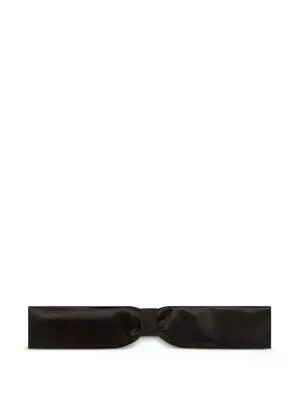 Nina Ricci Satin Bow Tie - Black