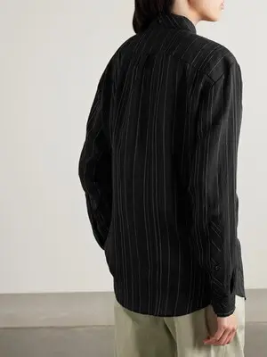 Proenza Schouler White Label Raven Striped Voile Shirt