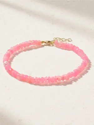 Jia Jia Soleil Gold Opal Bracelet - Pink