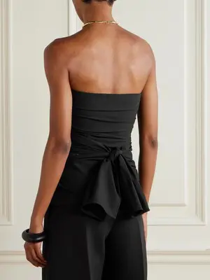 Proenza Schouler Lena Strapless Gathered Top - Black