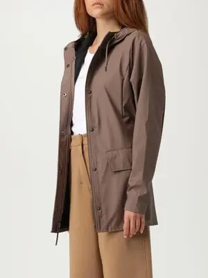 Rains Belted Jacket - Brown