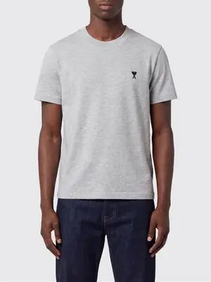 AMI Paris T-shirt With Logo - Grey
