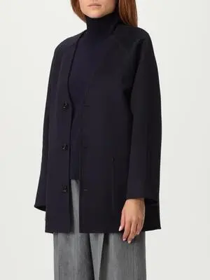 Bottega Veneta Navy Coat - Blue