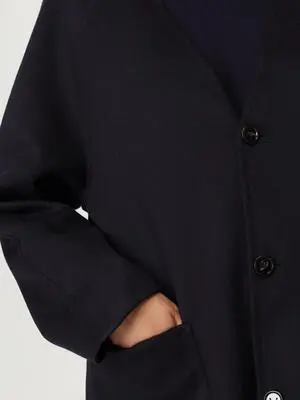 Bottega Veneta Navy Coat - Blue
