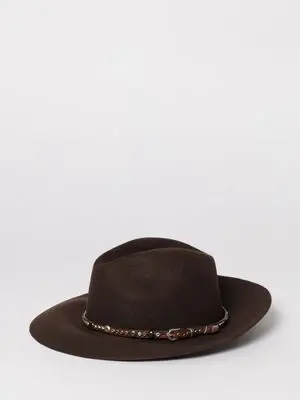 GOLDEN GOOSE Felted Hat - Brown