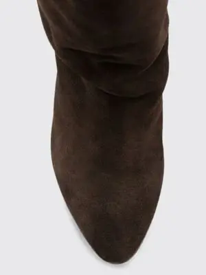 Isabel Marant Étoile Dalby Suede Cone Heel Boots - Brown