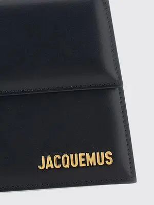 Jacquemus Le Grand Bambino Handbag In Smooth Calfskin Leather - Black 1