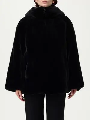Emporio Armani Fur Coat - Black