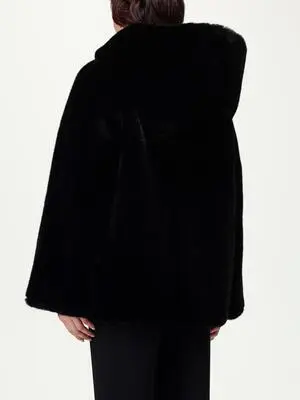 Emporio Armani Fur Coat - Black