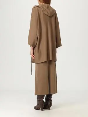 Max Mara Drawstring Hooded Cardigan - Brown