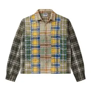 VALE FOREVER Earth Day Patchwork Flannel