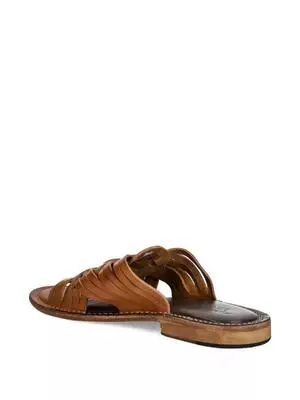 ASTORFLEX Woven Leather Slip-on Sandals