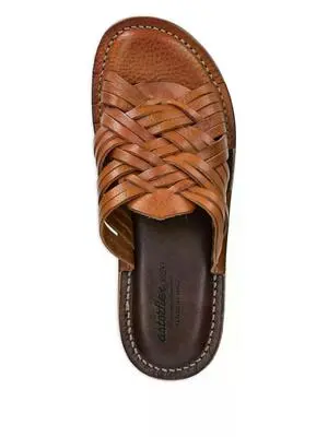 ASTORFLEX Woven Leather Slip-on Sandals