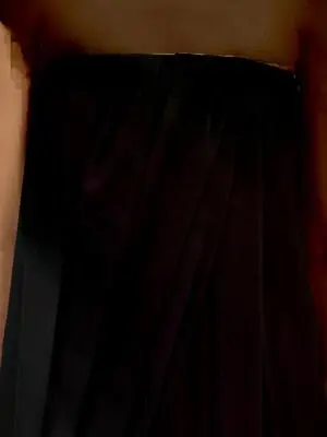 JW Anderson Draped Bustier Strapless Dress