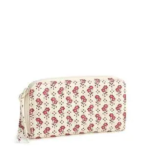 VERA BRADLEY Medium Continental Wallet In Rachel Ditsy - Red