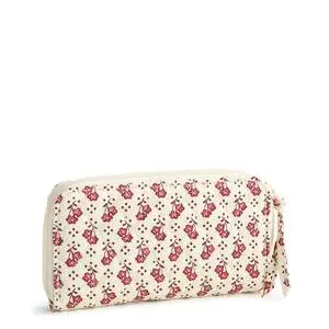 VERA BRADLEY Medium Continental Wallet In Rachel Ditsy - Red