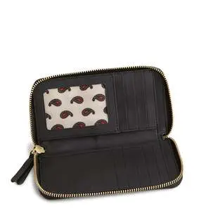 VERA BRADLEY Medium Continental Wallet In Moonless Night - Black